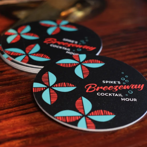 Breezeway Cocktail Hour Coasters – Spike's Breezeway Cocktail Hour